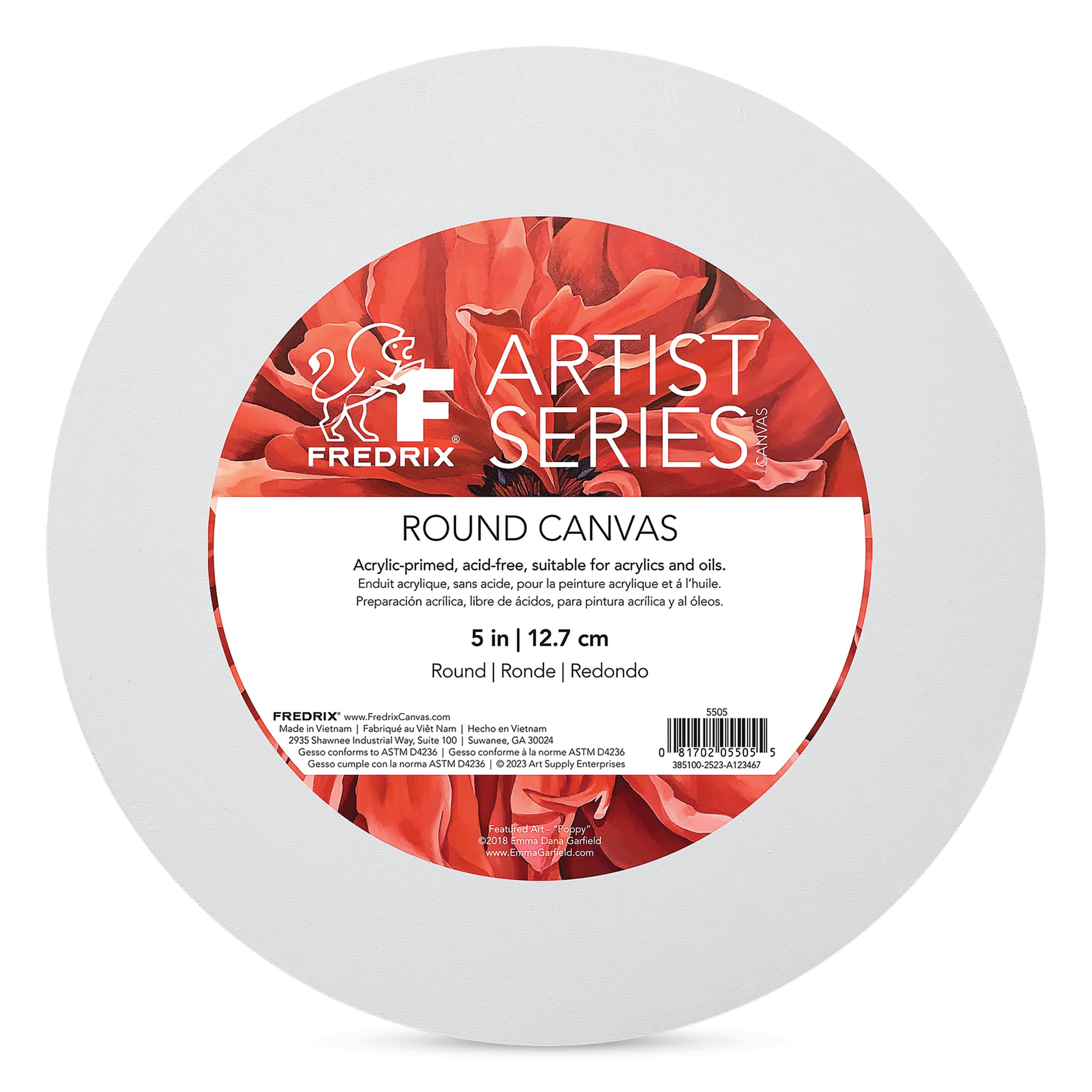 Fredrix round stretch canvas 5" – Chapman & Bailey