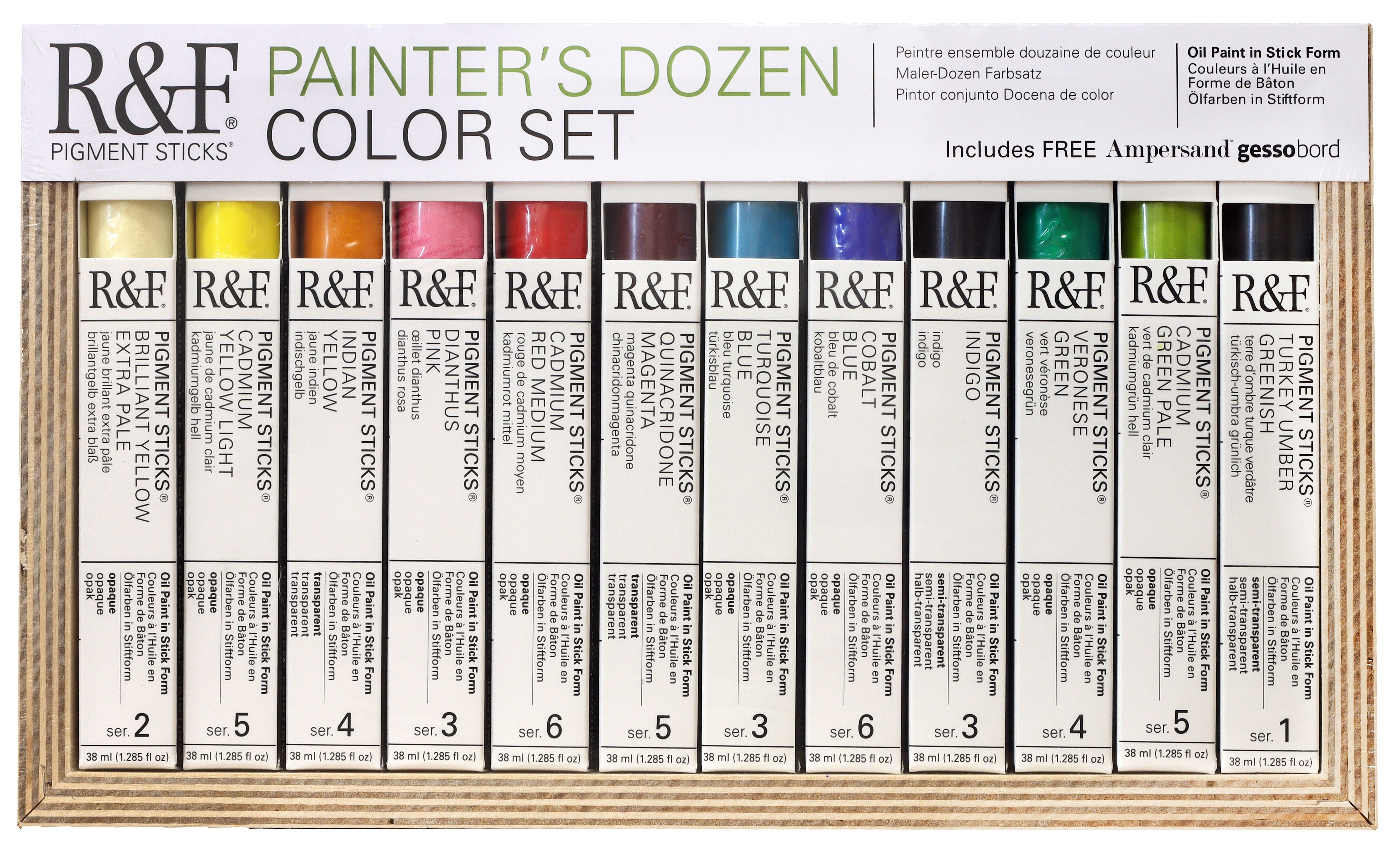 R&F | Pigment Stick Sets | Painters Dozen – Chapman & Bailey